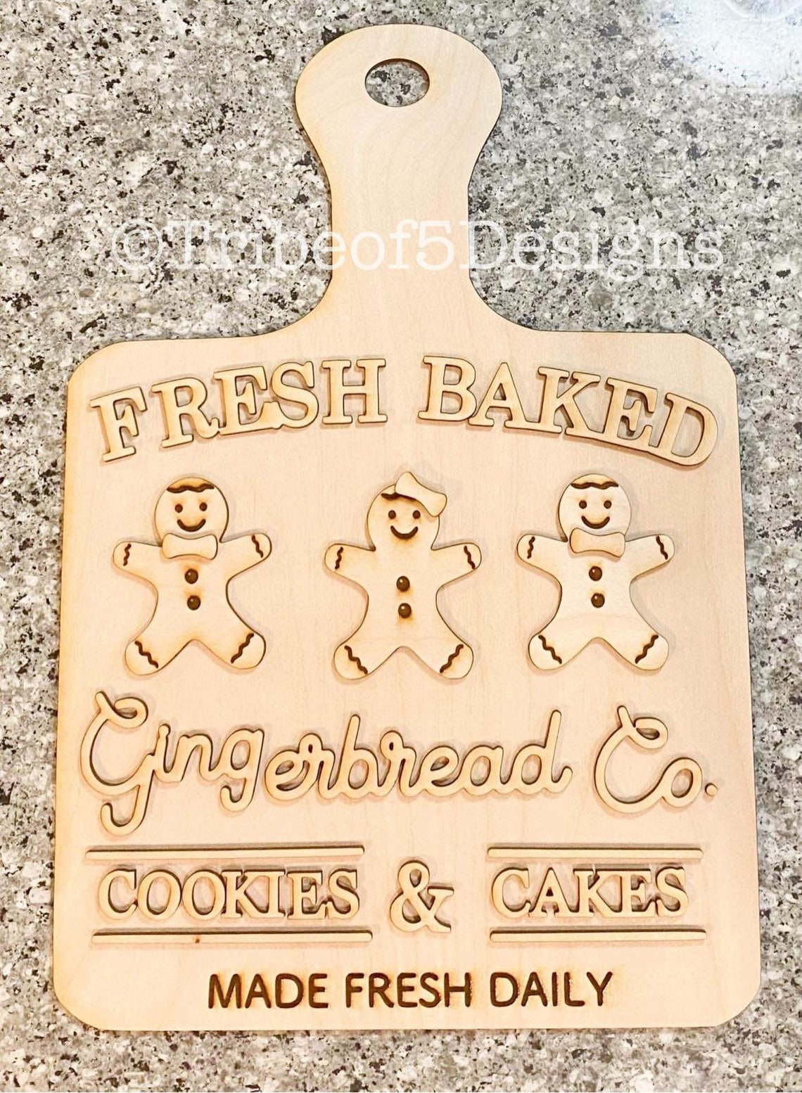 Gingerbread Cutting Board Sign Svg Gingerbread Signs Svg | Etsy