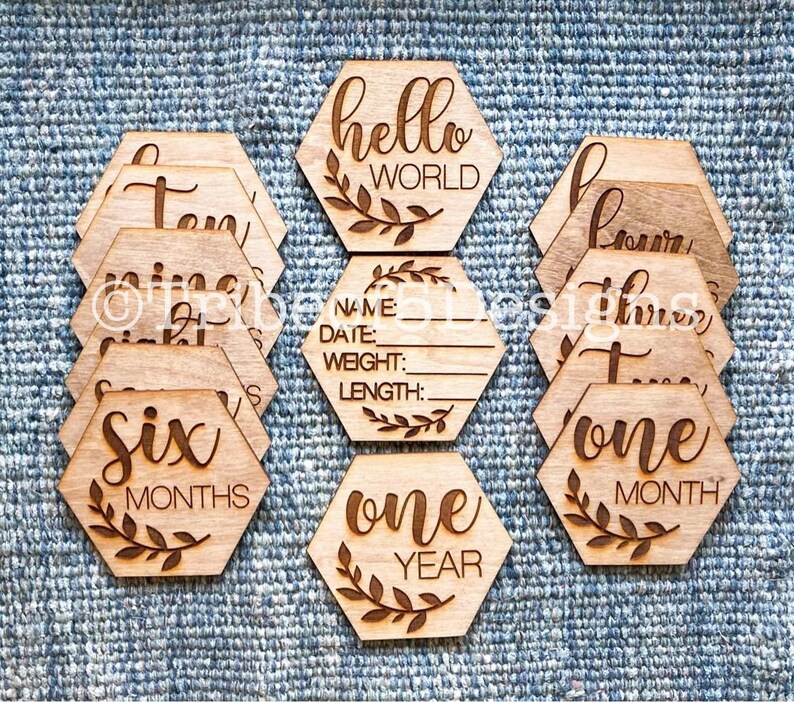 Milestone Signs Svg Newborn Baby Sign Svg Birth Milestone | Etsy