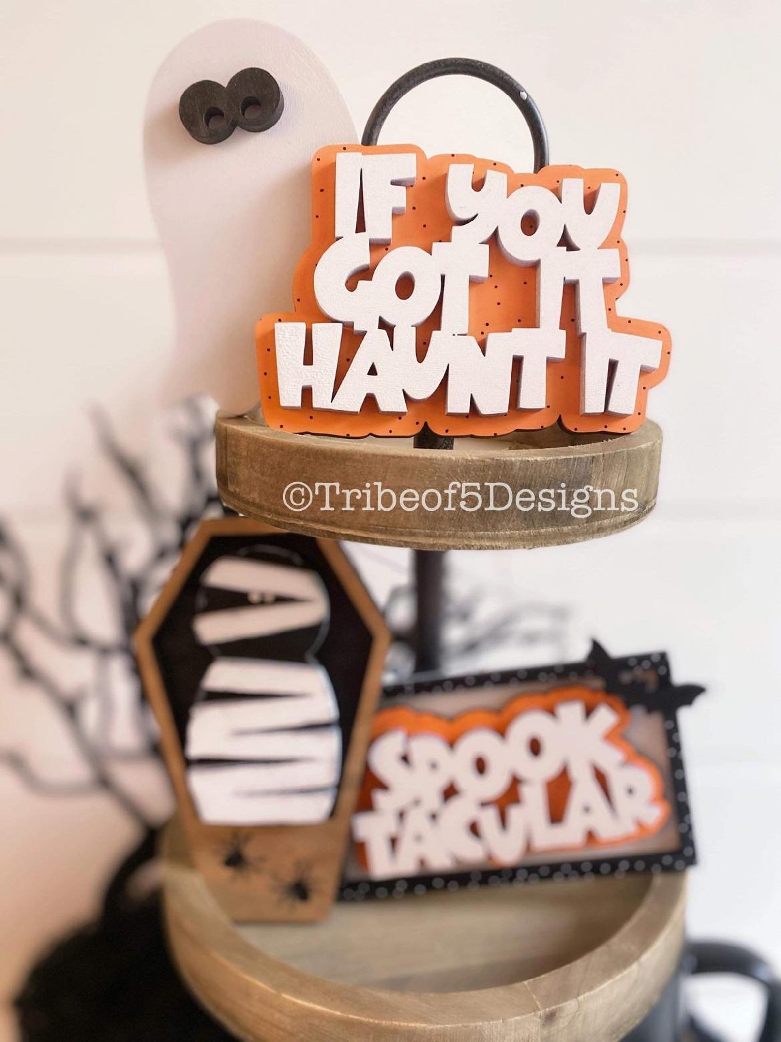 Halloween Tiered Tray Svg | Halloween Tier Tray Svg | Ghost Tiered Tray ...