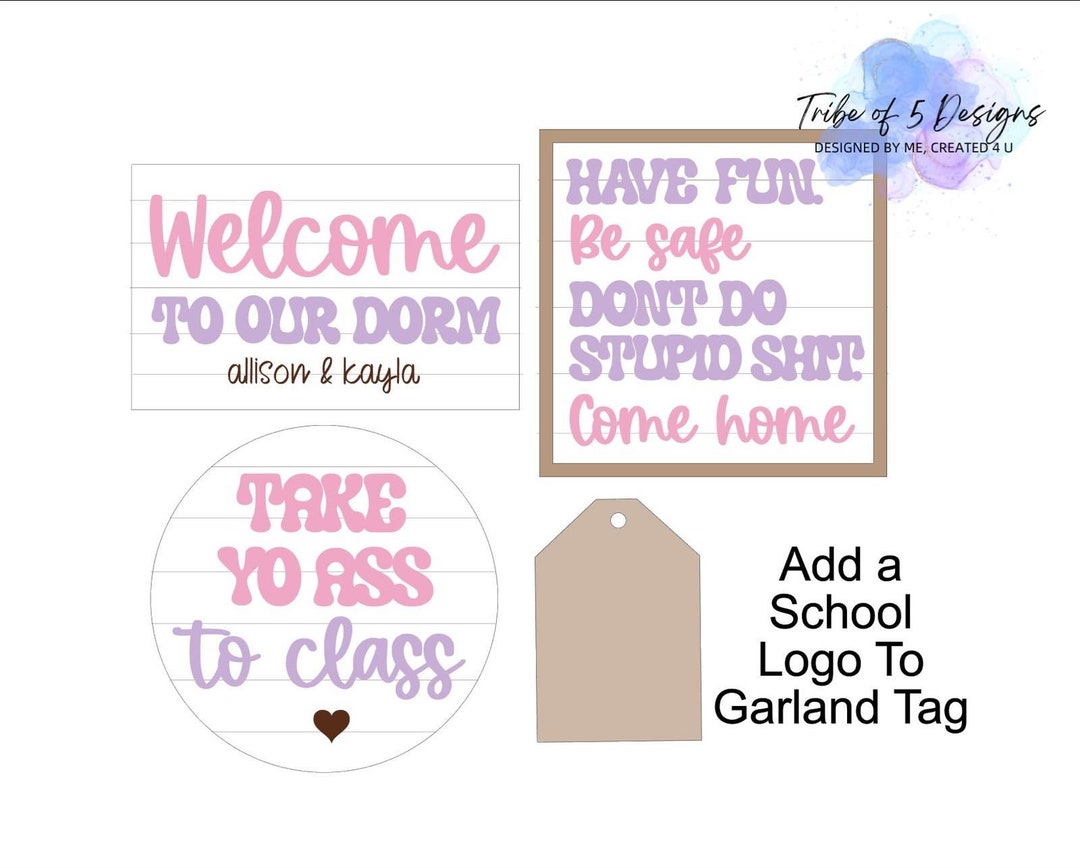 Dorm Room Signs Svg | Dorm Room Decor Svg | Dorm Room Shelf Sitters Svg ...