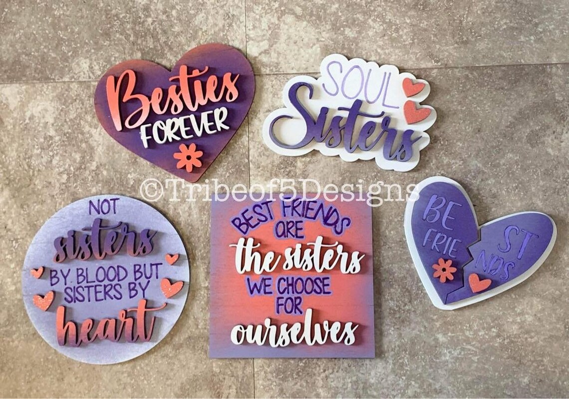 Best Friend Tiered Tray Svg | Best Friend Tier Tray Svg | Best Friend ...