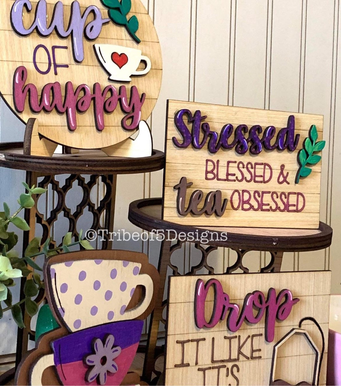 Tea Tiered Tray Svg | Tea Tier Tray Svg | Tea Time Tiered Tray Svg ...