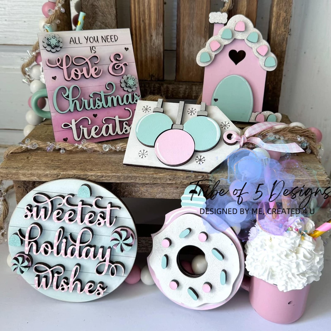 Christmas Tiered Tray Svg | Christmas Shelf Sitters Svg | Christmas ...