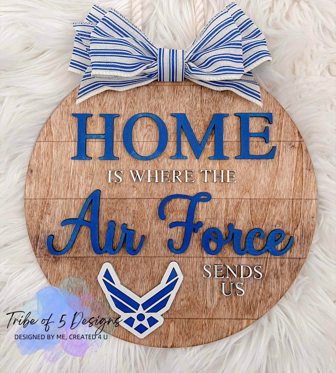 Home is Where the Air Force Sends Us Door Hanger Sign Air Force Signs ...