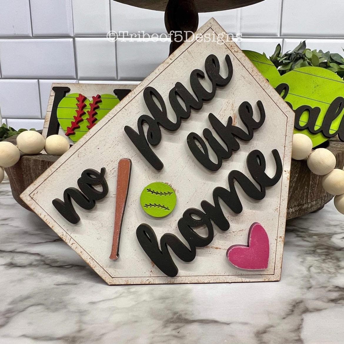 Softball Tiered Tray Svg | Softball Tier Tray Svg | Softball Signs Svg ...