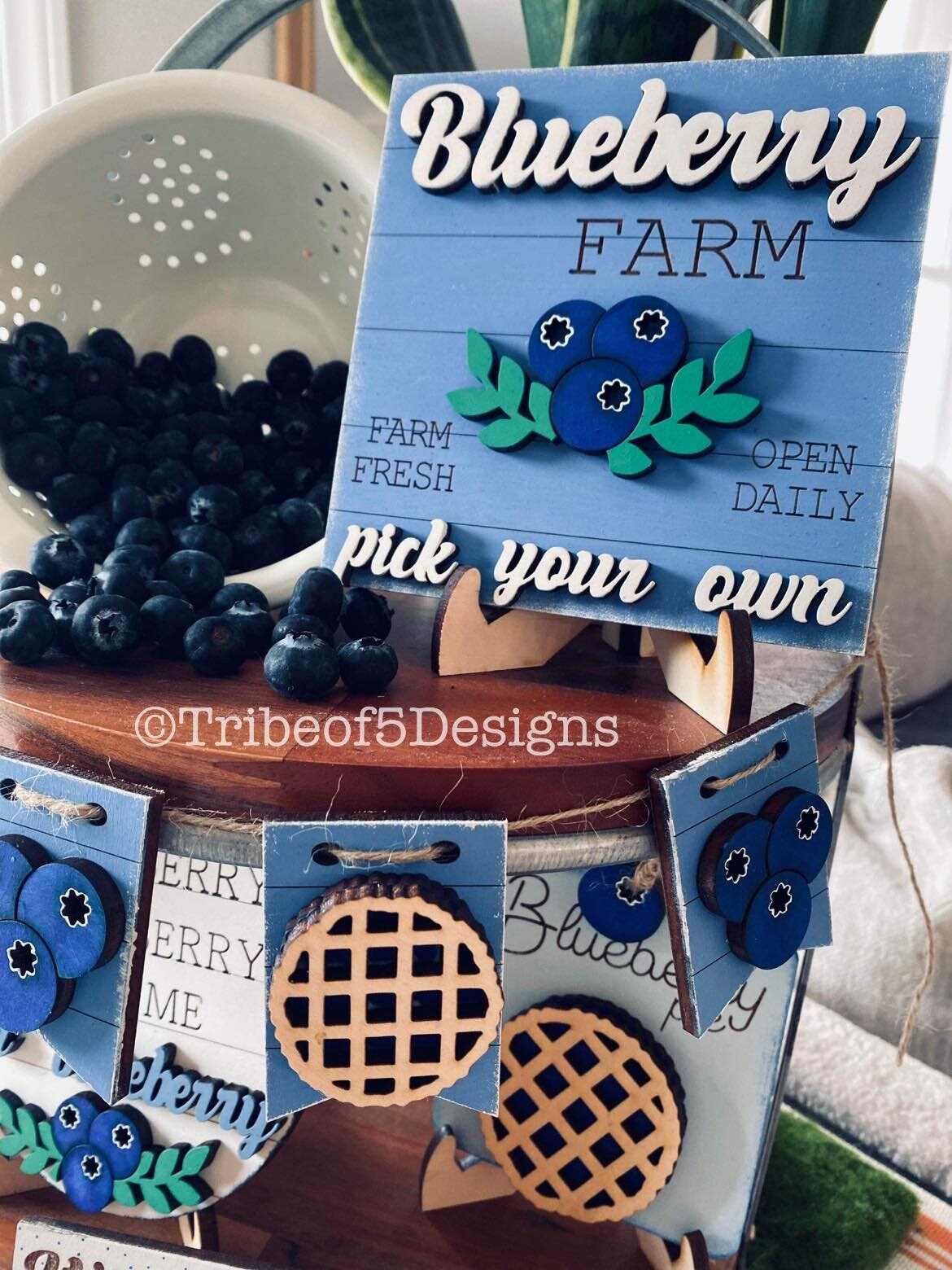 Blueberry Tiered Tray Svg Blueberry Tier Tray Svg Fruit - Etsy