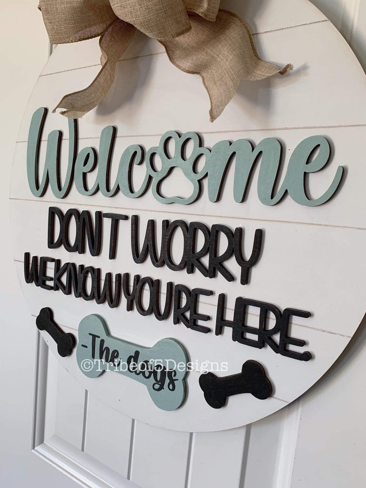 Welcome Dog Sign Svg | Welcome Dog Hanger Svg | Dog Signs Svg | Dog ...