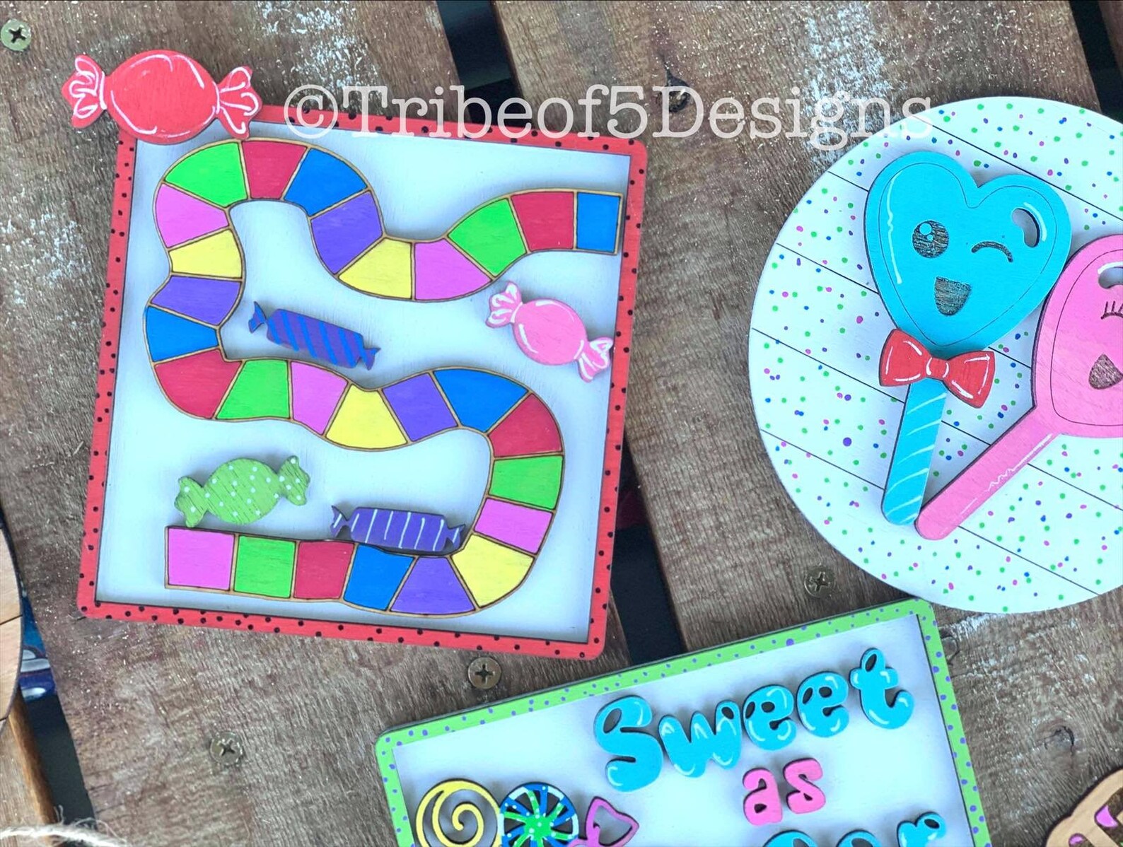 Candy Land Tiered Tray Svg | Candy Tiered Tray Svg | Sweets Tiered Tray ...