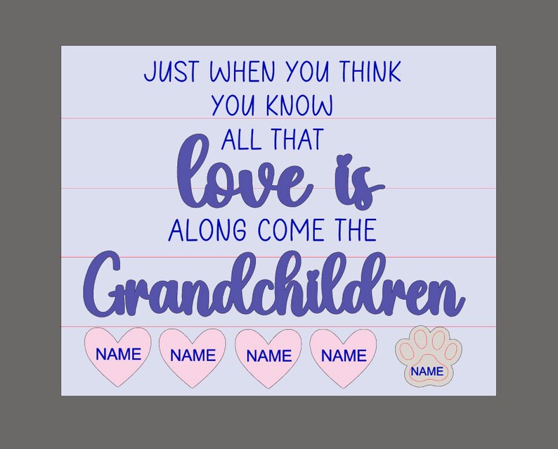 Grandchildren Sign Svg | Grandkids Sign Svg | Grandparent Sign Svg ...