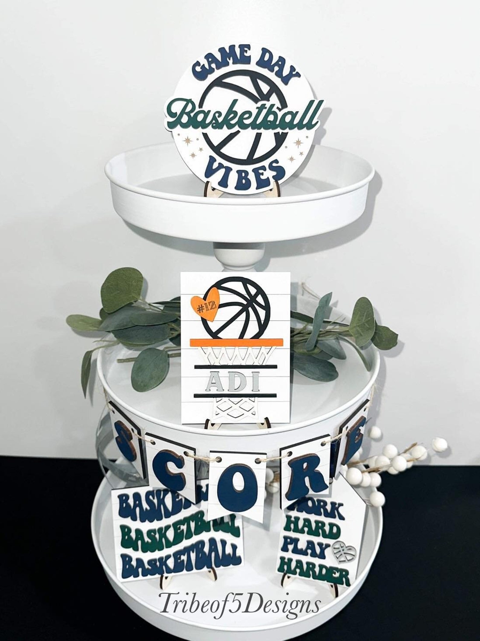 Basketball Tiered Tray Svg | Basketball Tier Tray Svg | Basketball ...