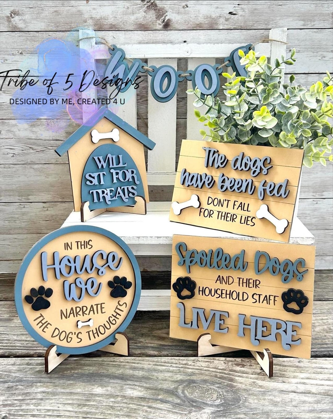 Dog Tiered Tray Svg | Dog Tier Tray Svg | Dog Signs Svg | Dog Shelf ...
