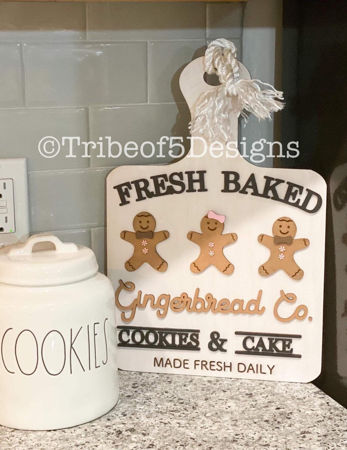 Gingerbread Cutting Board Sign Svg Gingerbread Signs Svg | Etsy