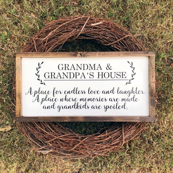 Grandparents Signs - Etsy
