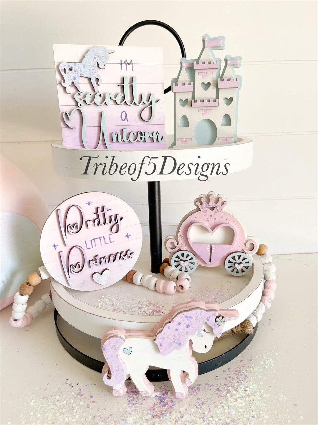 Unicorn Tiered Tray Svg | Unicorn Tier Tray Svg | Princess Tiered Tray ...