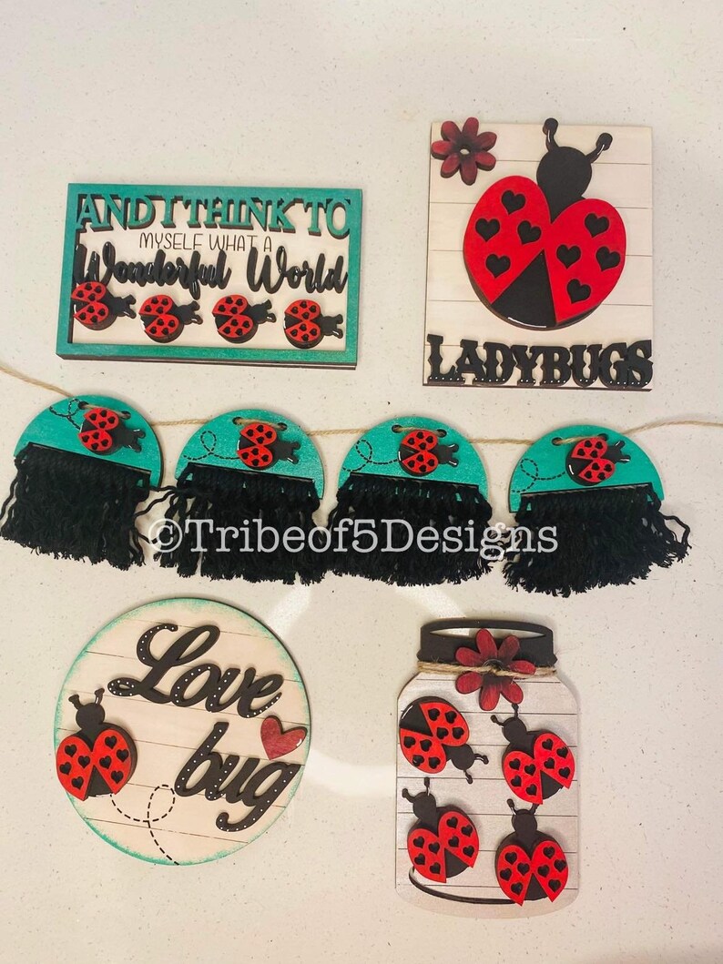 Ladybug Tiered Tray Svg Ladybug Tier Tray Svg Ladybug | Etsy