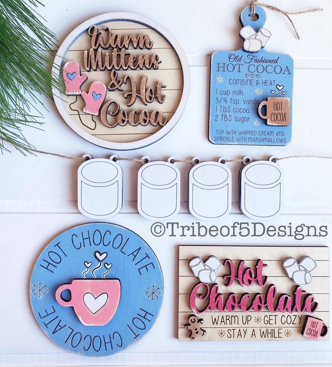 Hot Cocoa Tiered Tray Svg Hot Chocolate Tiered Tray Svg - Etsy