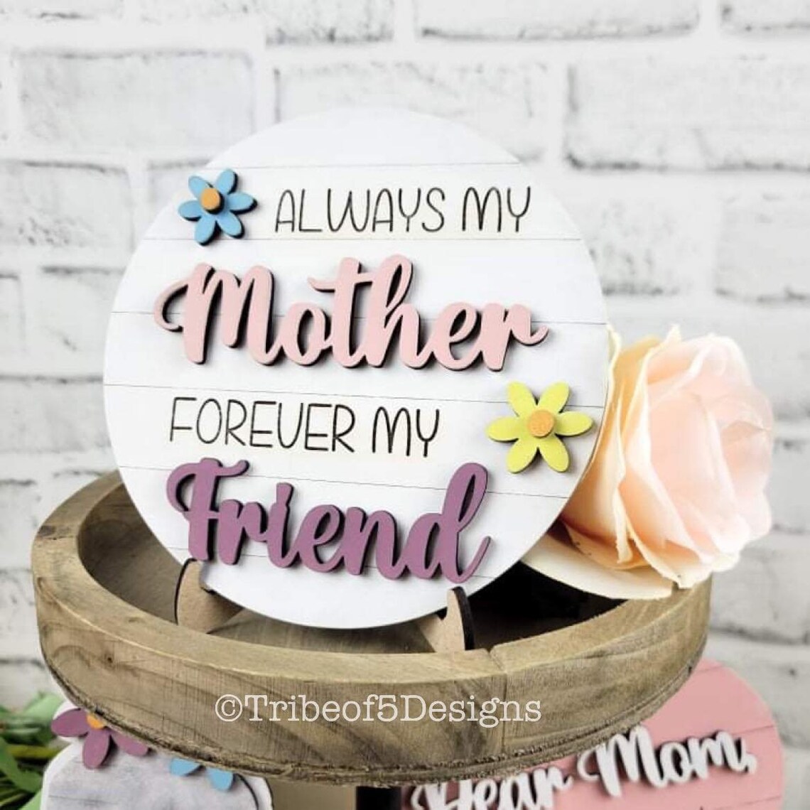 Mother's Tiered Tray Svg Mother Tier Tray Svg - Etsy