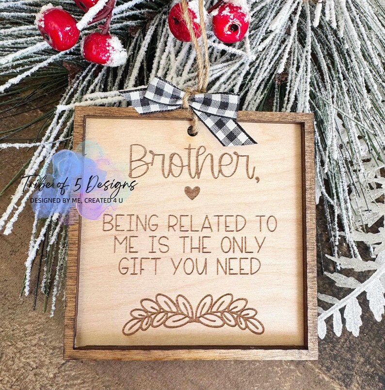 Funny Sister Ornaments Svg | Funny Brother Ornaments Svg | Sister and ...