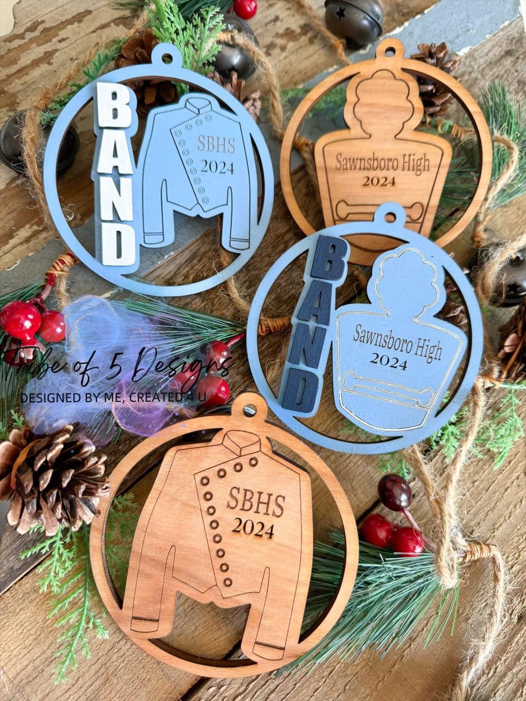 Band Ornaments Svg | Personalized Band Ornaments Svg | Personalized ...