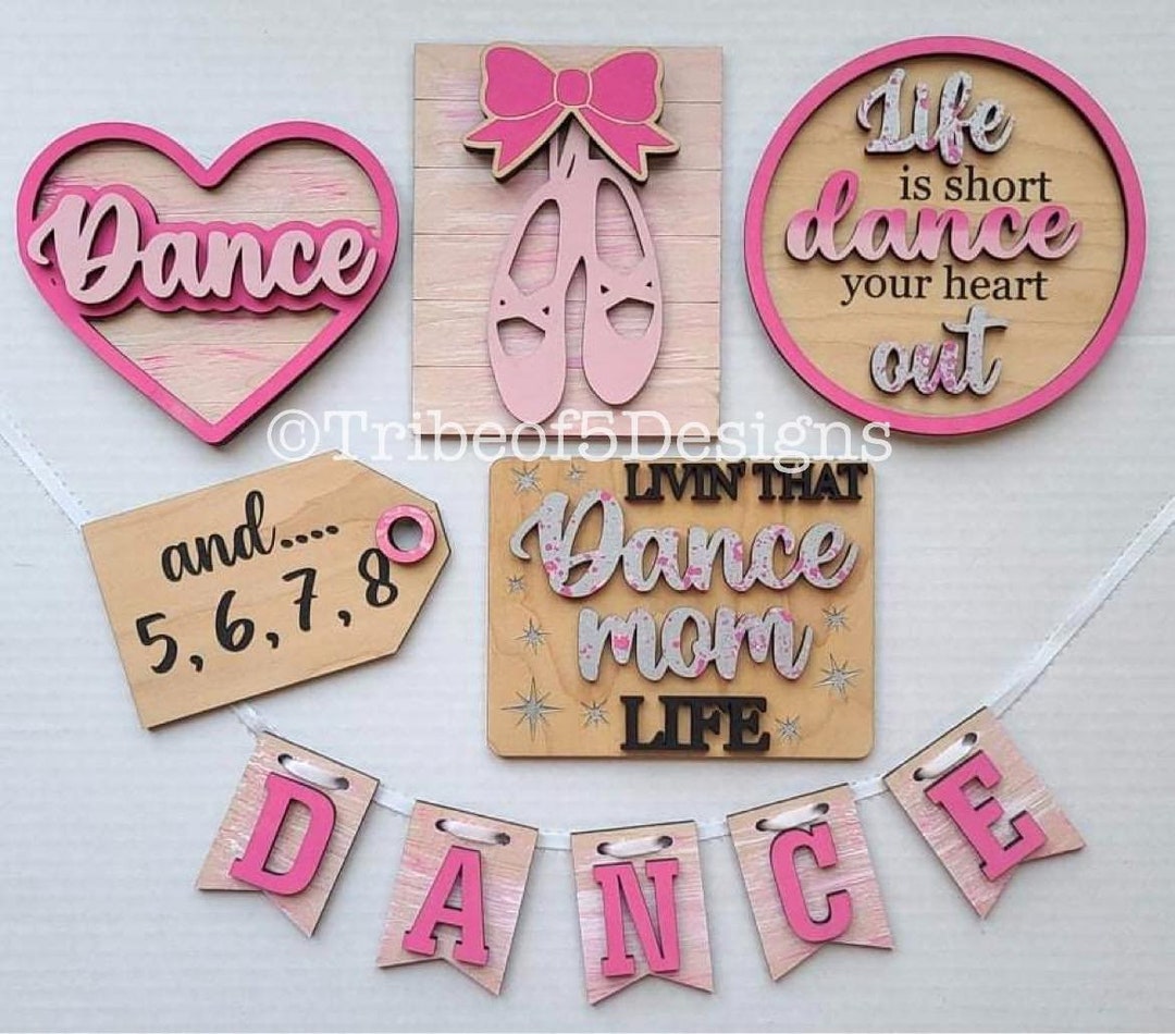 Dance Tiered Tray Svg | Dance Tier Tray Svg | Dance Files | Dance Signs ...