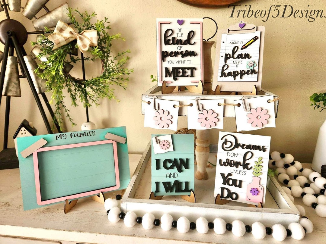 Work Desk Signs Svg | Work Desk Tiered Tray Svg | Work Signs Svg ...