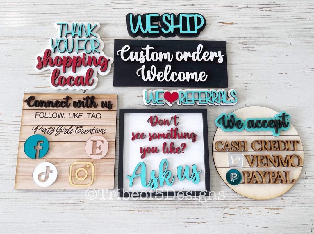 Vendor Market Show Signs Svg | Vendor Show Signs | Connect With Us Svg ...