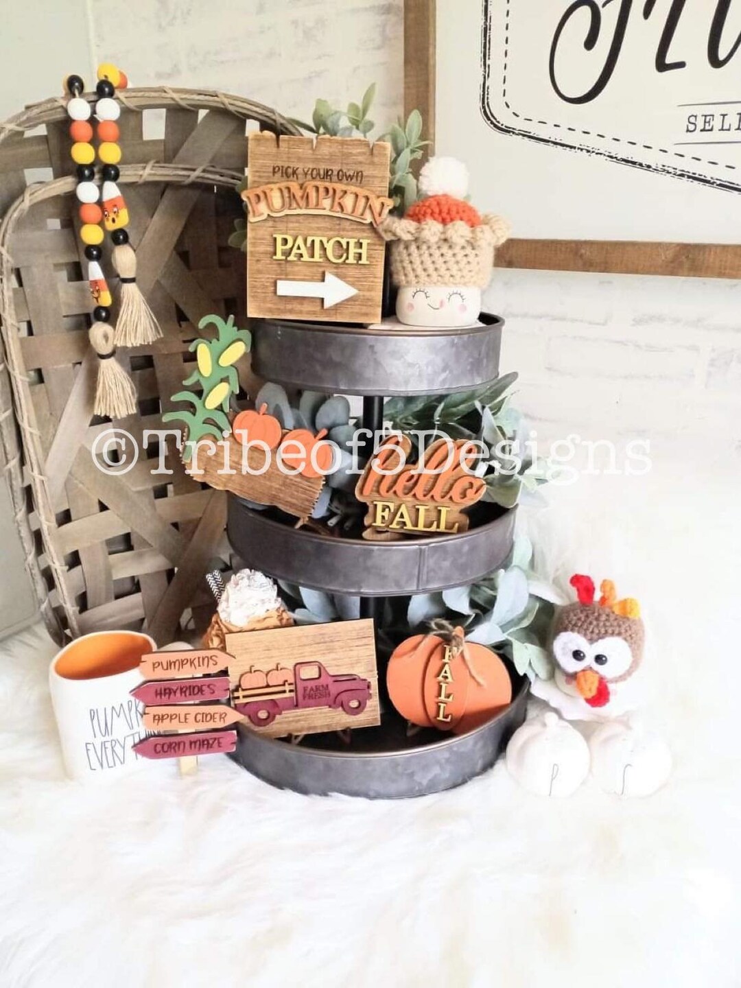 Fall Tiered Tray Svg | Fall Tier Tray Svg Files | Pumpkin Tiered Tray ...