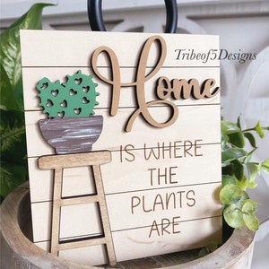 Plant Tiered Tray Svg Plant Tier Tray Svg Plant Signs Svg Laser Ready ...