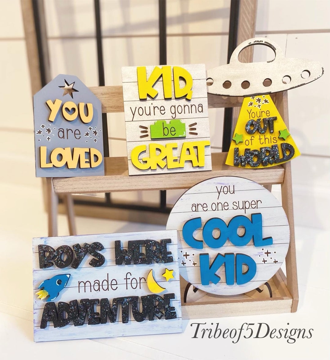 Boys Room Tiered Tray Svg | Boy Room Decor | Boy Room Signs Svg | Boy ...