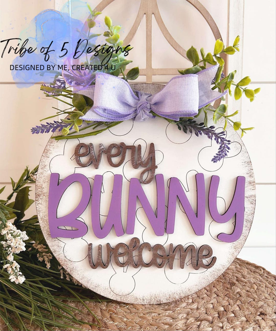 Every Bunny Welcome Door Hanger Sign | Easter Door Sign Hangers Svg ...