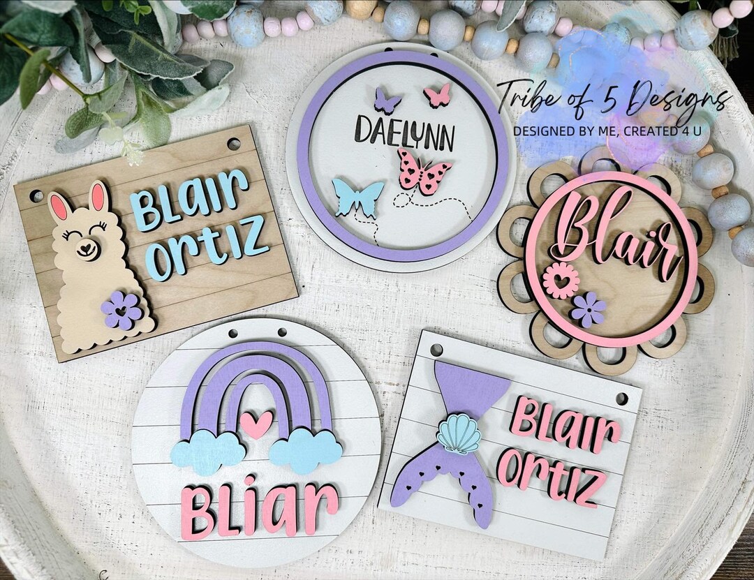 Girls Room Signs Svg | Personalized Girls Signs Svg | Girls Room Decor ...