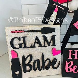 Glam Tiered Tray Svg | Makeup Tiered Tray Svg | Makeup Glam Tier Tray ...