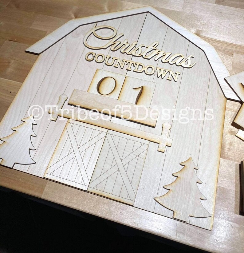 Christmas Countdown Sign Svg Christmas Countdown Svg | Etsy