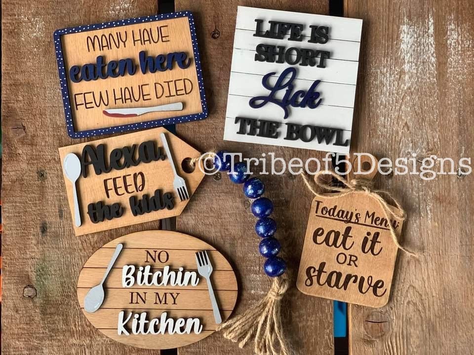 Kitchen Tiered Tray Svg Funny Kitchen Tiered Tray Svg - Etsy