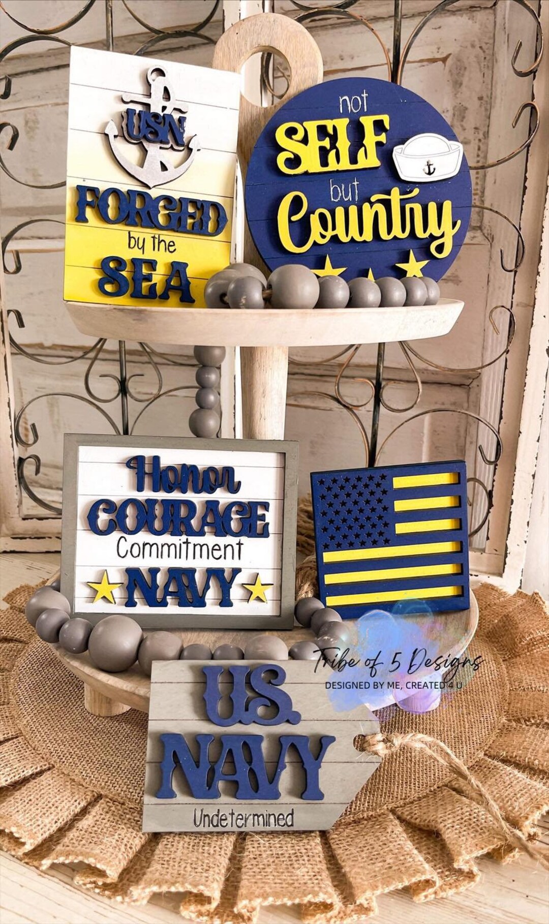 Navy Tiered Tray Svg US Navy Tiered Tray Svg Navy Signs Svg Navy Tier ...