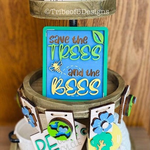 Earth Day Tiered Tray Svg | Earth Tier Tray Svg | Earth Day Tier Tray ...