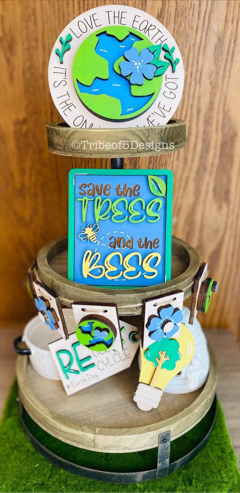 Earth Day Tiered Tray Svg | Earth Tier Tray Svg | Earth Day Tier Tray ...