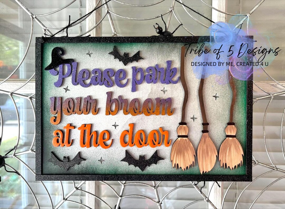 Halloween Door Signs Svg | Halloween Hanger Signs Svg | Please Leave ...