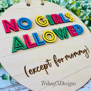 No Girls Allowed Sign Svg | No Boys Allowed Sign Svg | Kids Room Signs ...