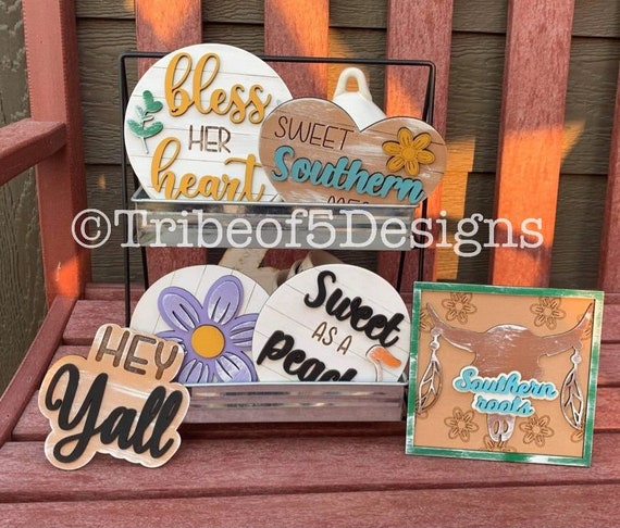 Digital Southern Tiered Tray svg Farmhouse Tiered Tray svg svg Southern ...