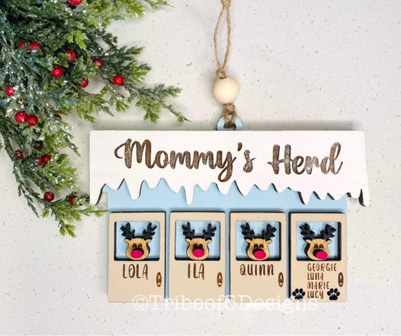 Personalized Christmas Ornaments Svg Personalized Wood - Etsy