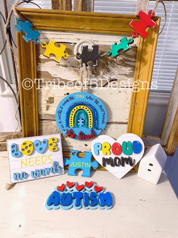 Autism Tiered Tray Svg Autism Tier Tray Svg Autism Signs - Etsy