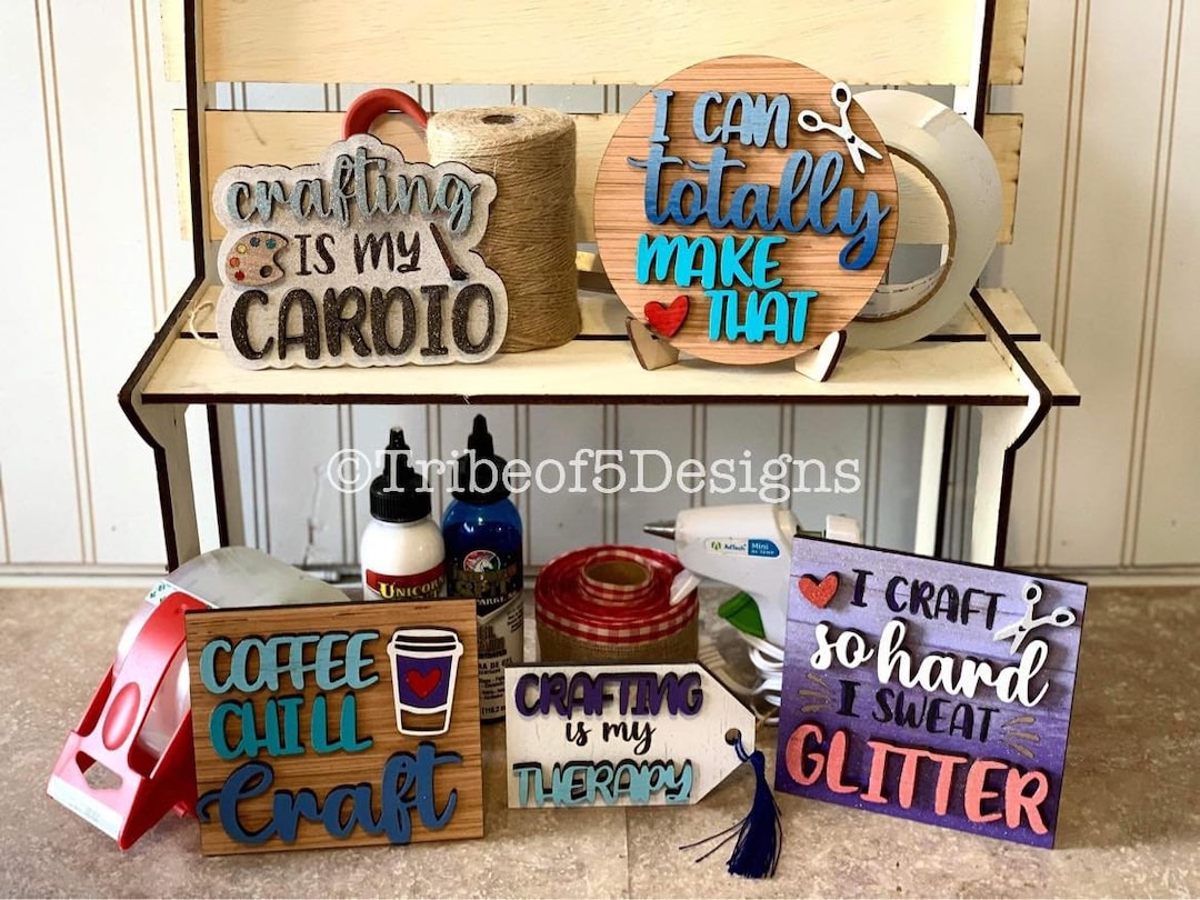 Craft Room Tiered Tray Svg | Crafting Tiered Tray Svg | Craft Room ...