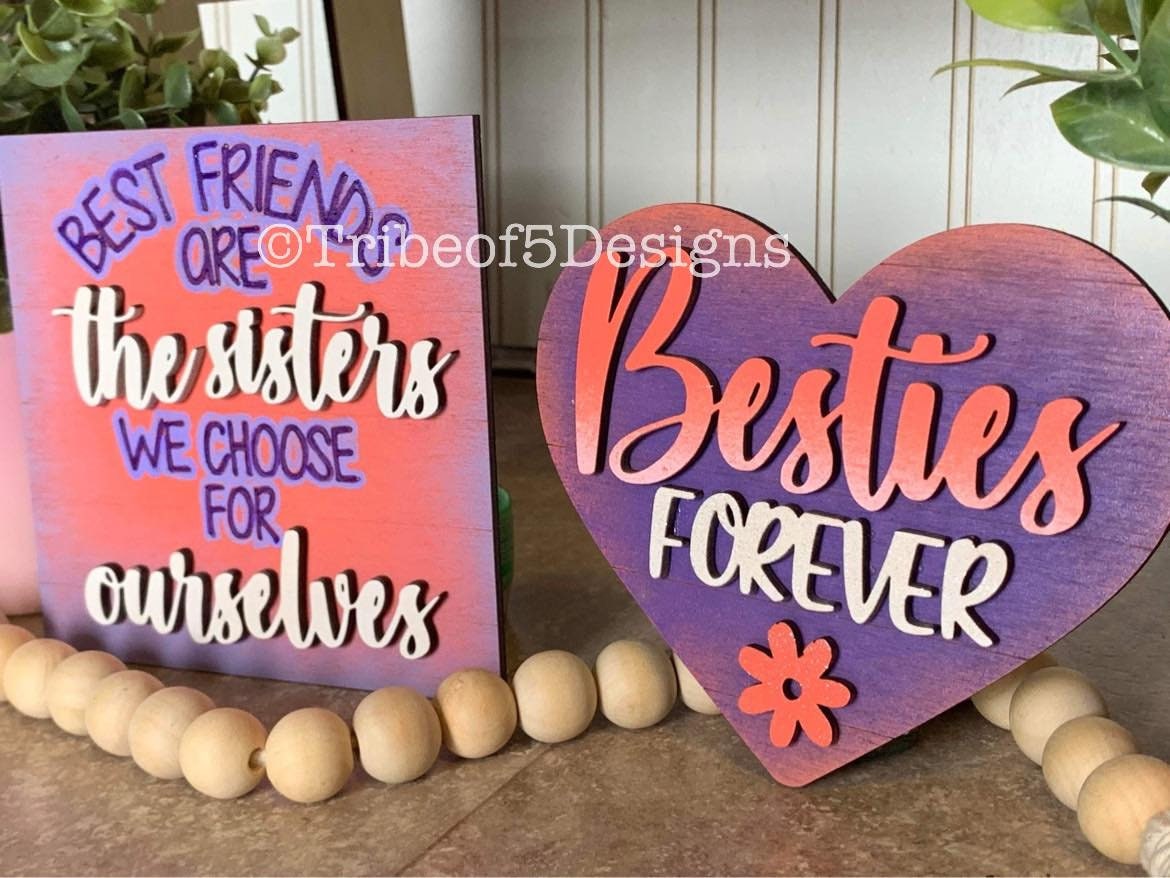 Best Friend Tiered Tray Svg | Best Friend Tier Tray Svg | Best Friend ...