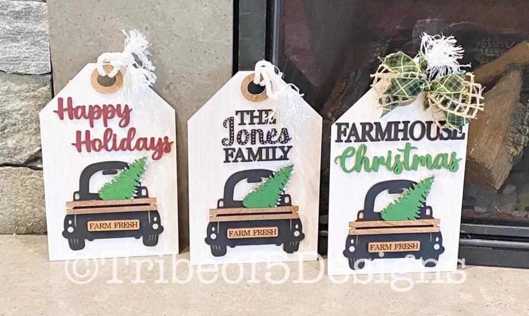 Christmas Mantel Signs Svg Christmas Door Hang Signs Svg Farmhouse Door ...