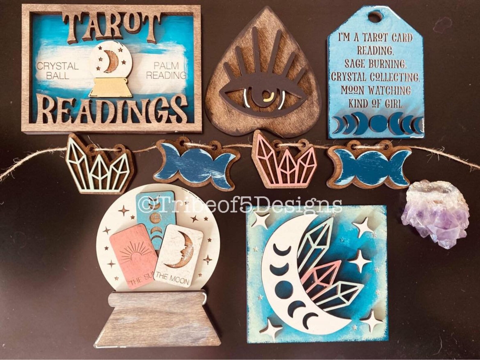 Tarot Reading Svg Tarot Reading Tier Tray Svg Halloween - Etsy