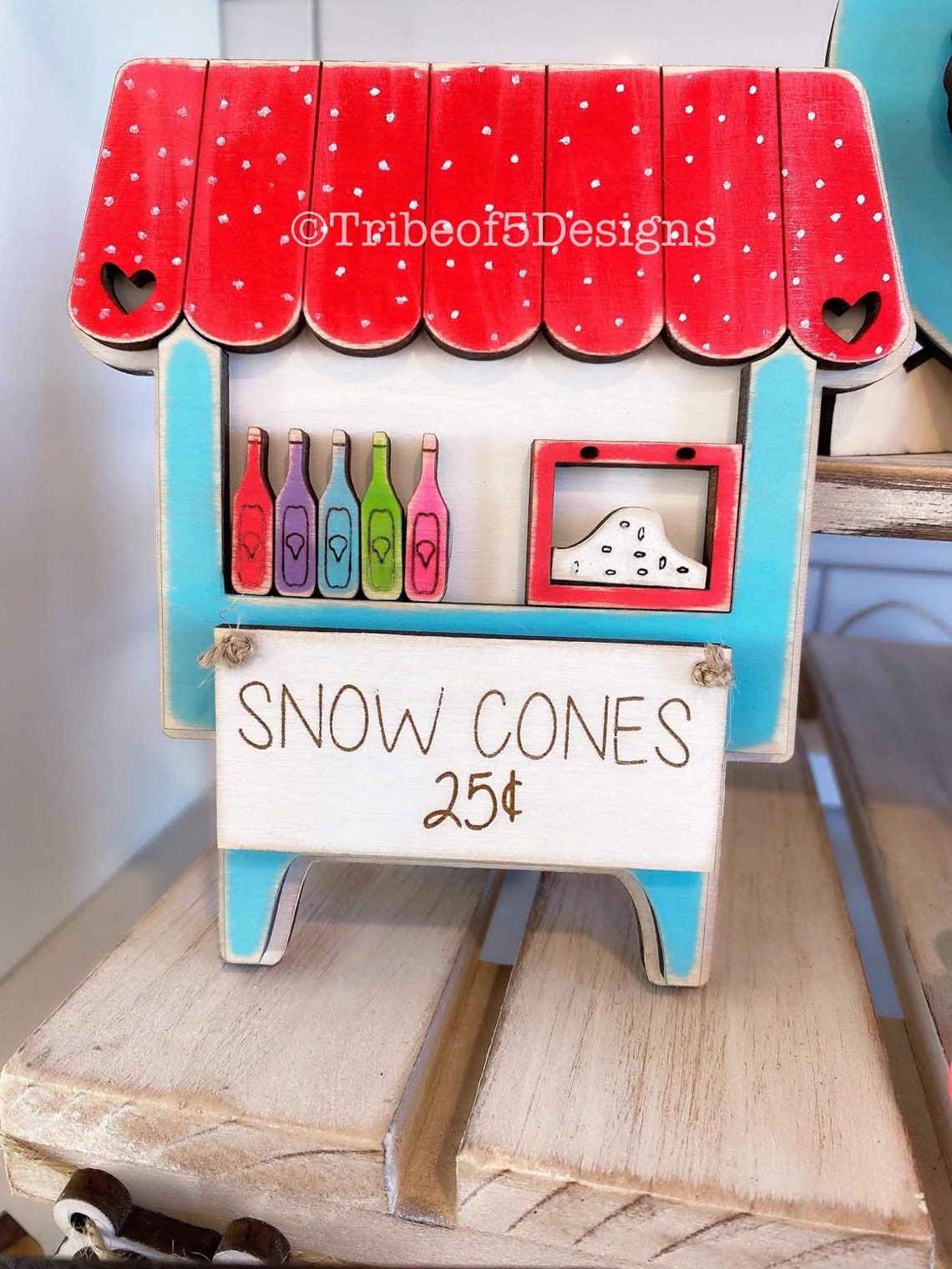 Snow Cone Tiered Tray Svg Snow Cone Tier Tray Svg Summer - Etsy