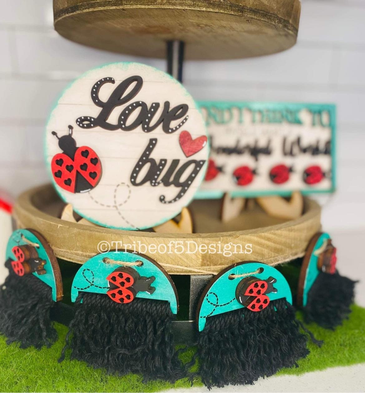 Ladybug Tiered Tray Svg Ladybug Tier Tray Svg Ladybug - Etsy