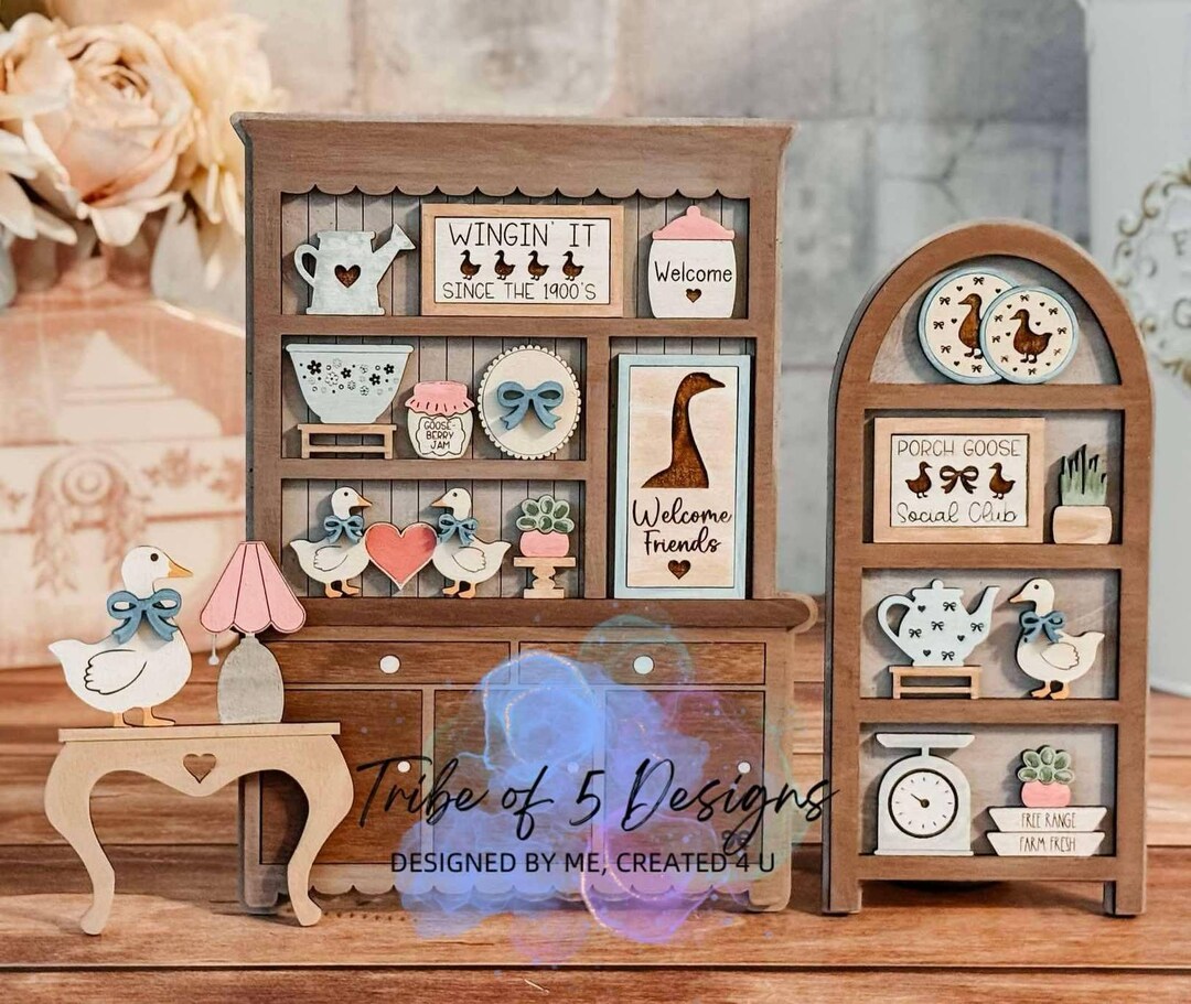 Goose Hutch Shelf Sitter Svgs | Porch Goose Signs Svg | Porch Goose ...