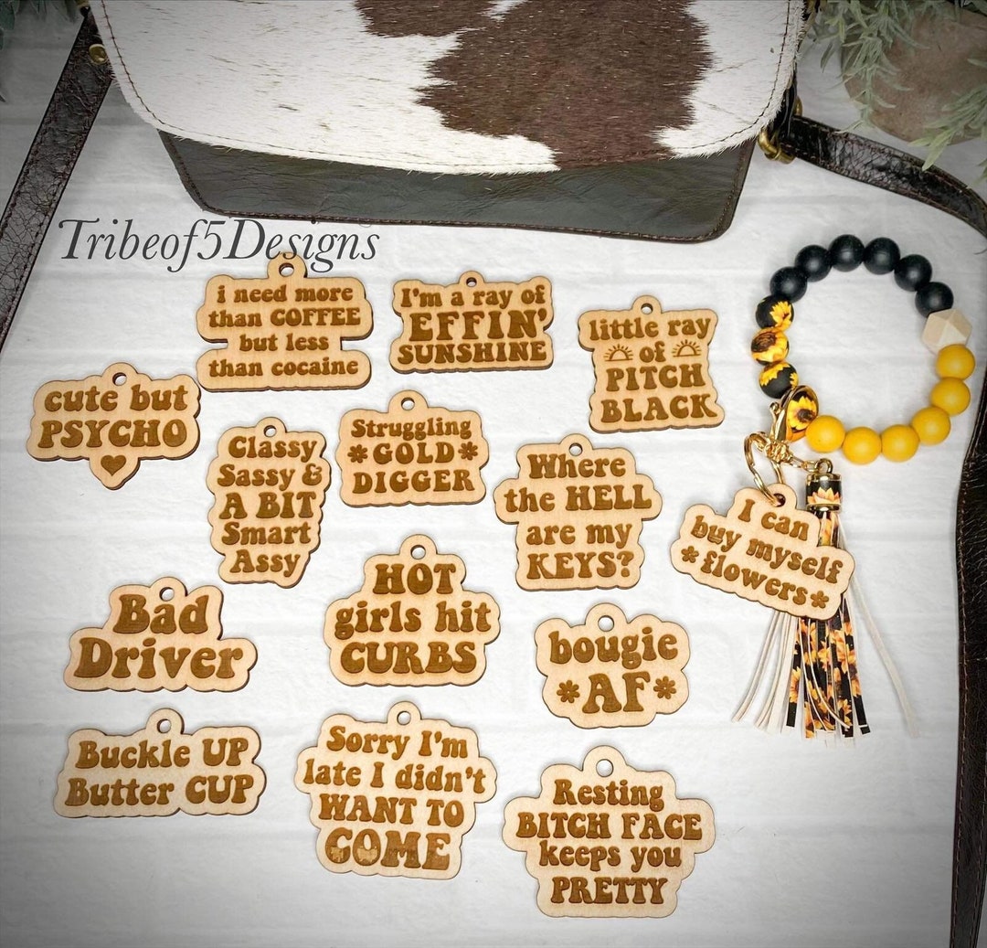 Funny Keychains Svg | Wooden Keychains Svg | Funny Wood Keychains Svg ...